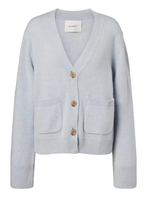 LISA YANG Danni Cashmere Cardigan - Blue