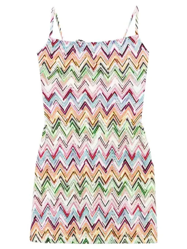 Missoni Square-neck Mini Dress - White