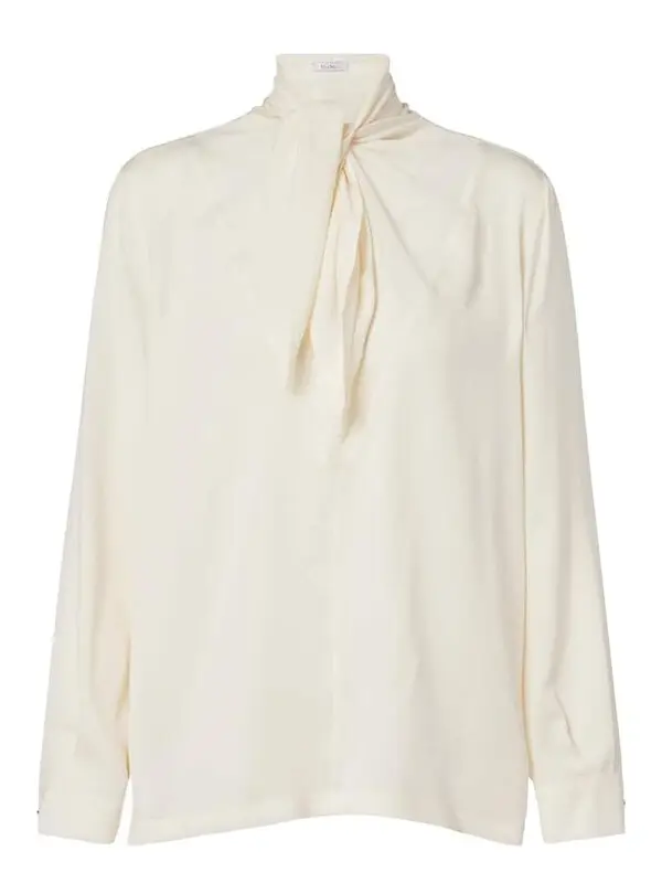 Max Mara Badia Silk Shirt - White