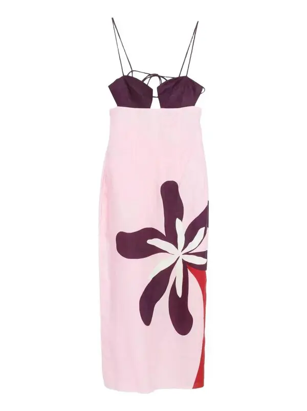 CALA DE LA CRUZ Firenze Floral Dress - Pink