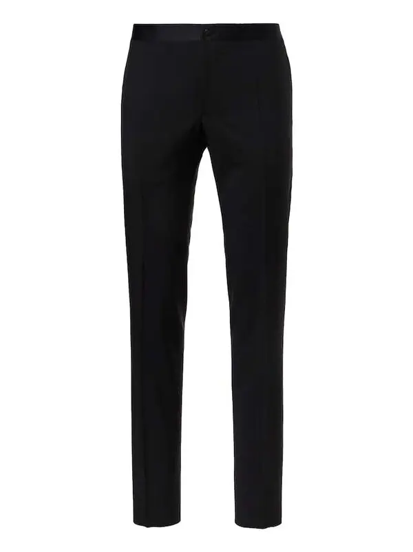 Canali Wool And Mohair Suit Pants - Black