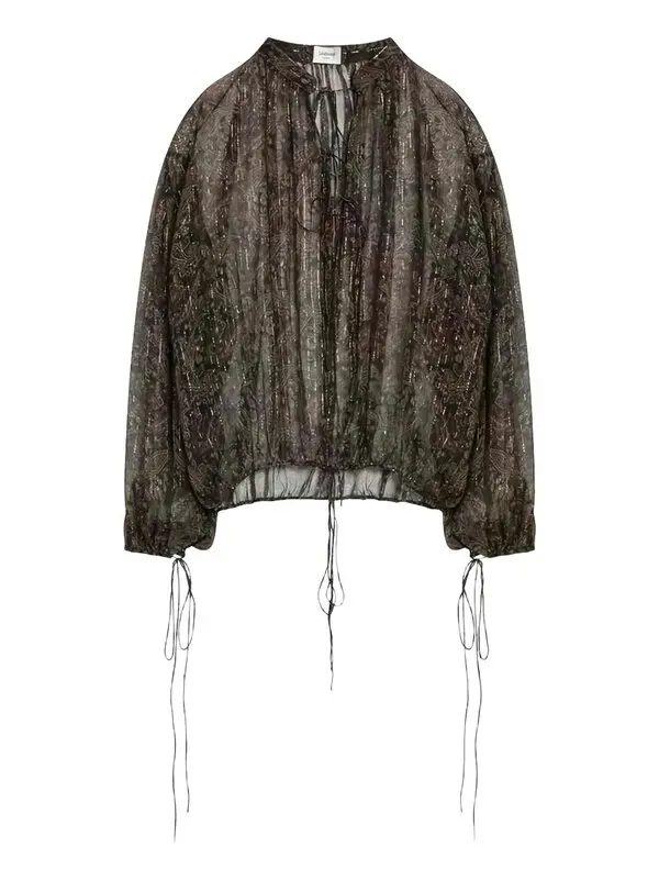 Saint Laurent Paisley-print Blouse - Green