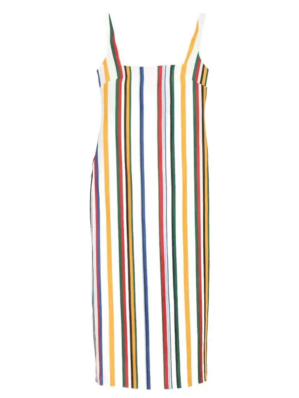CALA DE LA CRUZ Amaranta Striped Midi Dress - Pink