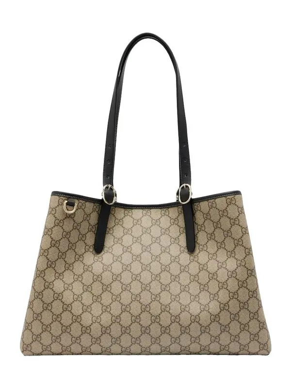 Gucci Gg Emblem Large Shopper - Beige