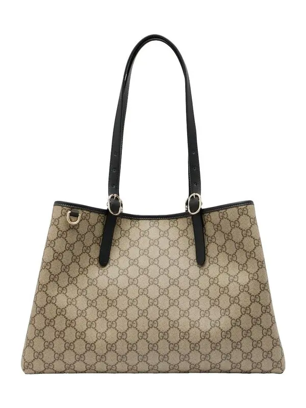 Gucci Gg Emblem Large Shopper - Beige