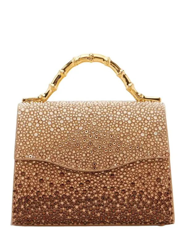 Elie Saab Coquette Embellished Top-handle Bag - Beige