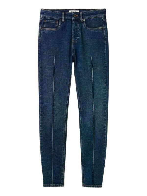 Miu Miu Logo Jeans - Blue