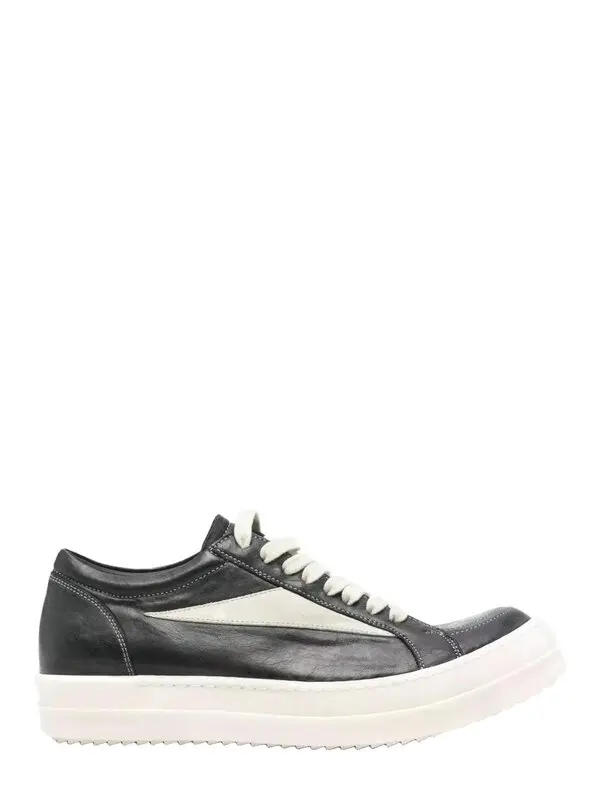 Rick Owens Low-top Leather Sneakers - Black