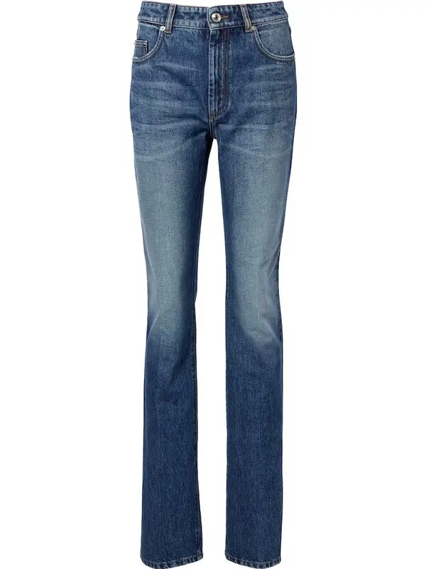 Sportmax Mid-rise Slim Jeans - Blue
