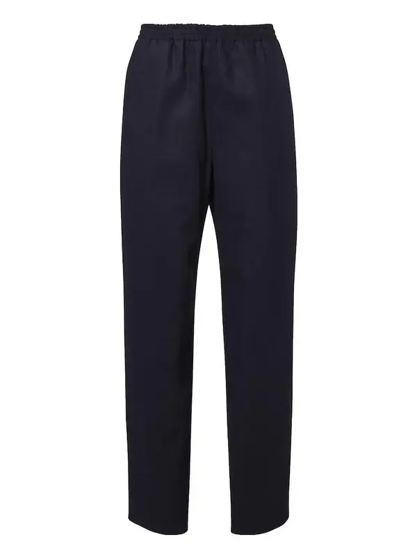JIL SANDER Wool Wide-leg Pants - Blue