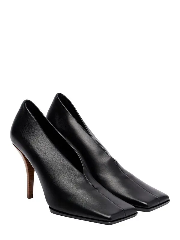 Alaïa 90 Leather Pumps - Black