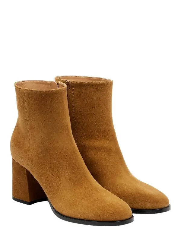 Valentino Garavani Fawcette 75 Suede Ankle Boots - Brown