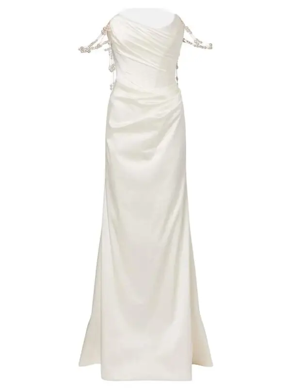 VIVIENNE WESTWOOD Bridal Embellished Gown - White