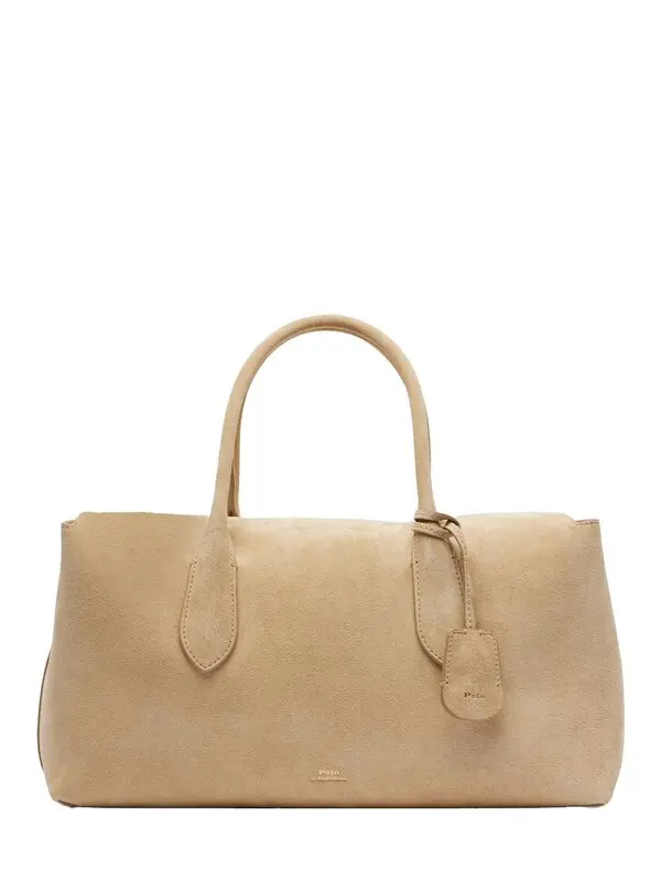Polo Ralph Lauren Suede Shoulder Bag - Beige
