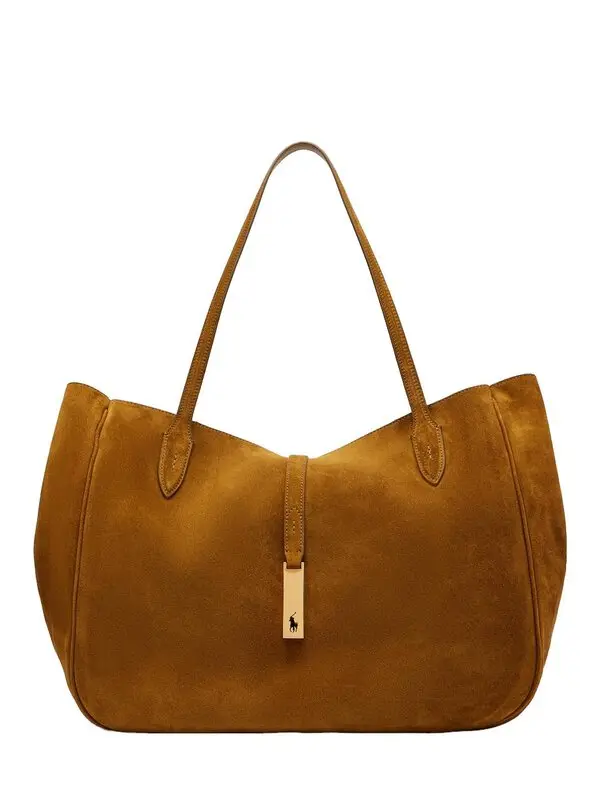 Polo Ralph Lauren Suede Tote Bag - Brown