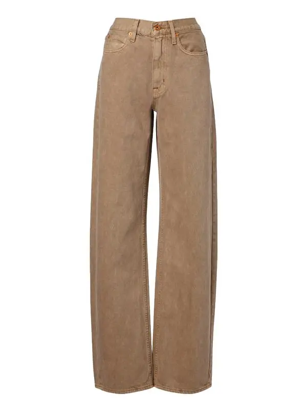 SLVRLAKE Cassie High-rise Straight Jeans - Brown