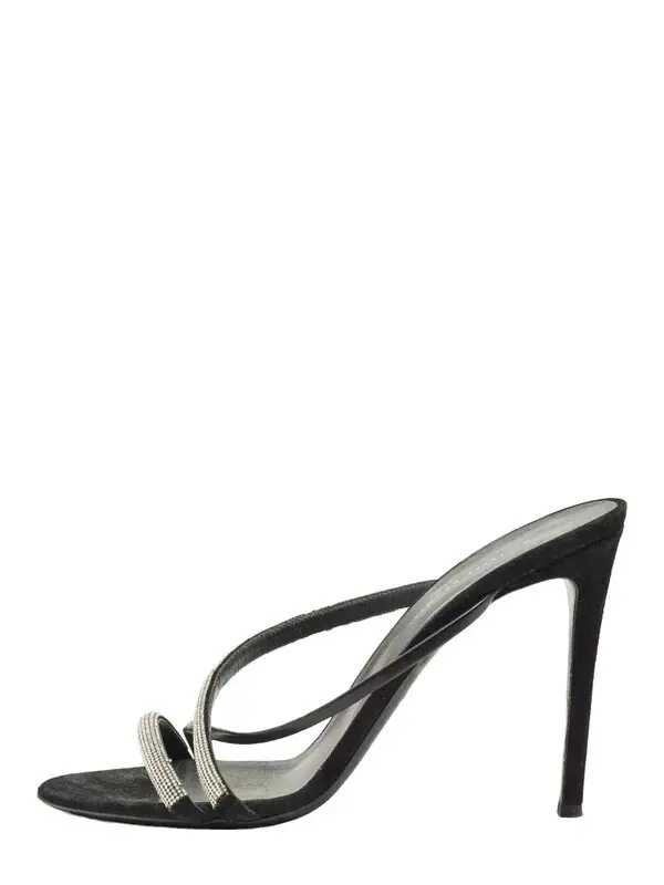 GIUSEPPE ZANOTTI Rhinestone-embellished Sandals - Black