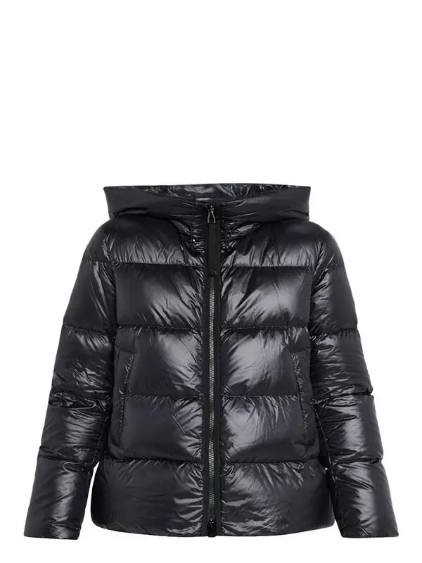 Moncler Serittes Hooded Down Jacket - Black