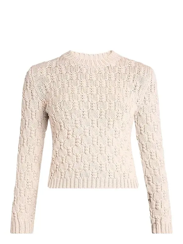 Moncler Crewneck Cable-knit Sweater - Ltbeig