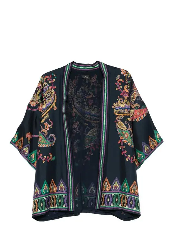 Etro Printed Kesa Jacket - Blue