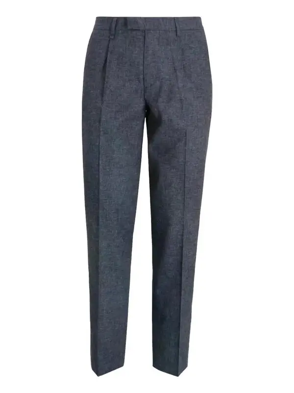 Paul Smith Pleated Straight-leg Trousers - Blue