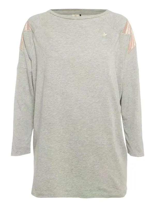 Elisabetta Franchi Star-patch Long-sleeve T-shirt - Grey