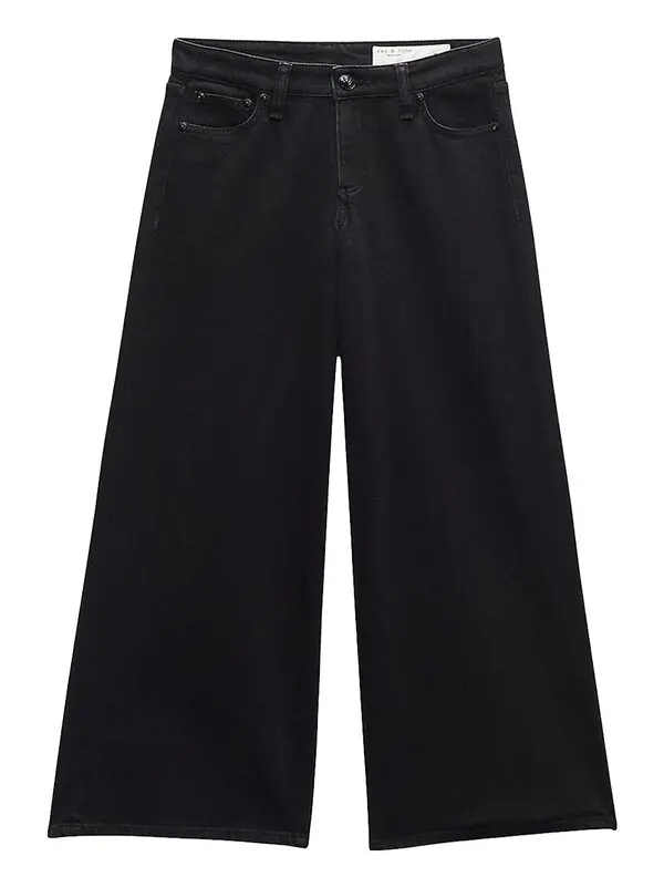 Rag & Bone Aiden Wide-leg Jeans - Black