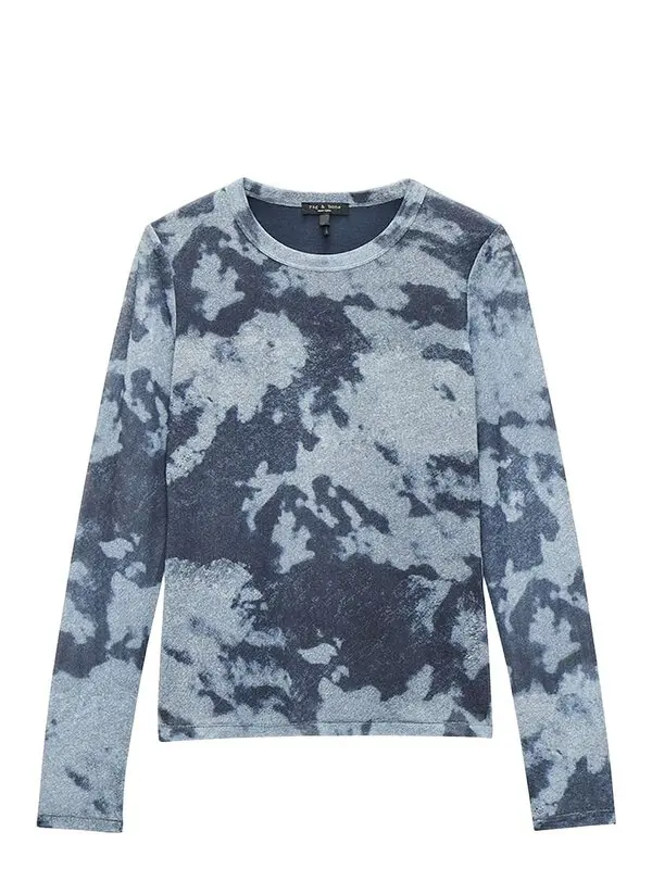 Rag & Bone Yana Printed Mesh Top - Slvmt
