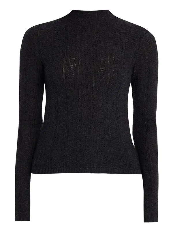 Rag & Bone Francesca Merino Wool Turtleneck - Charc