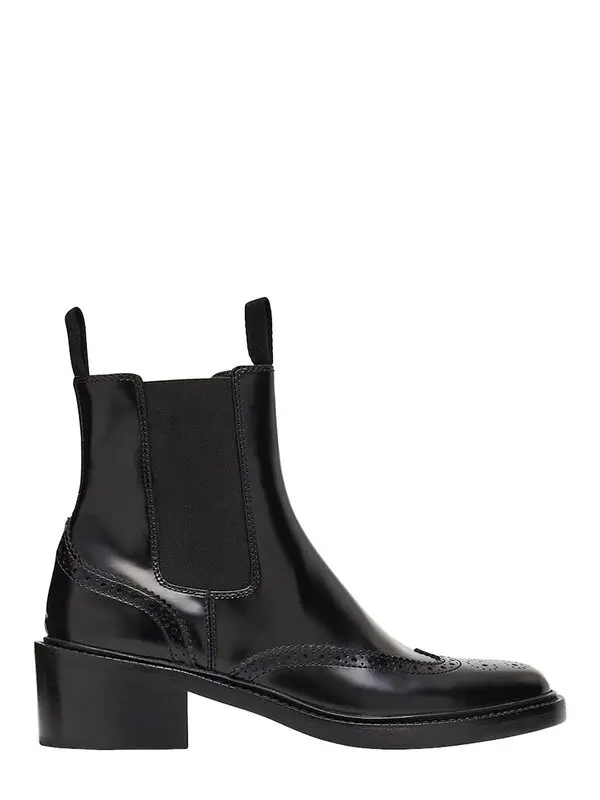 Saint Laurent Vincent Leather Chelsea Boots - Noir