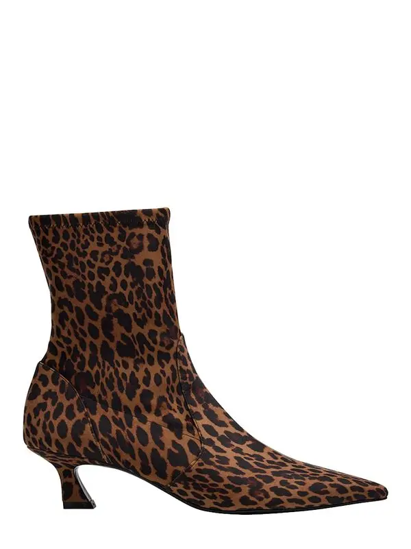 STUART WEITZMAN 50mm Vinnie Stretch Booties - Leopard