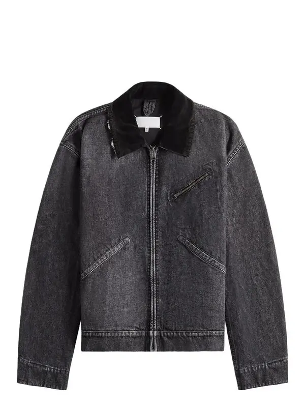 MAISON MARGIELA Washed Denim Jacket - Black