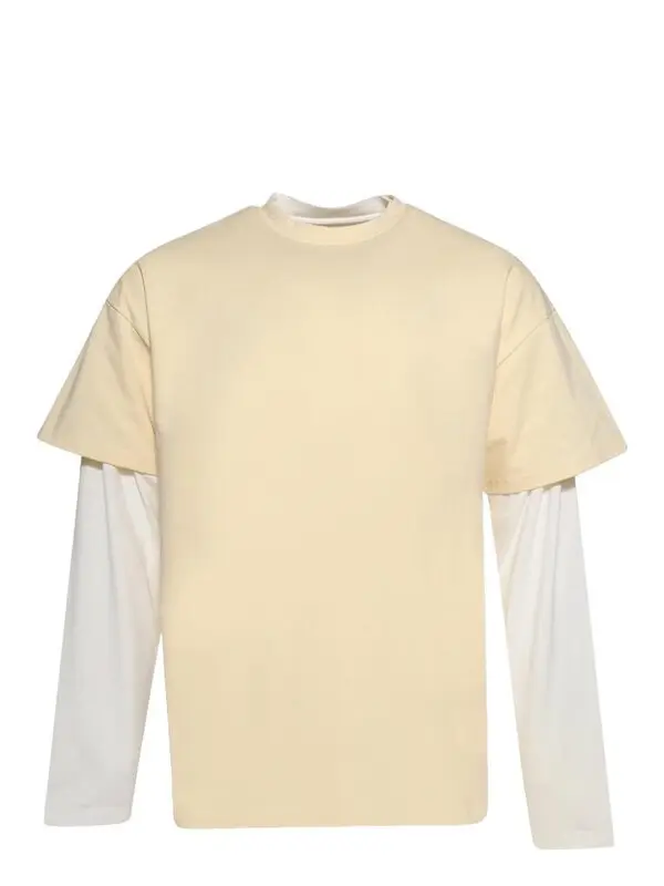 JIL SANDER Long Sleeve Tee Bone - White