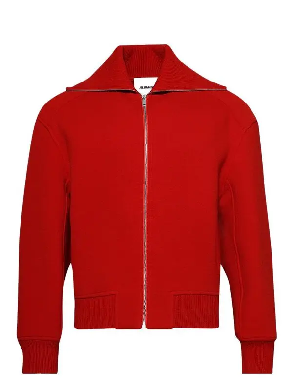 JIL SANDER Bomber Jacket - Red