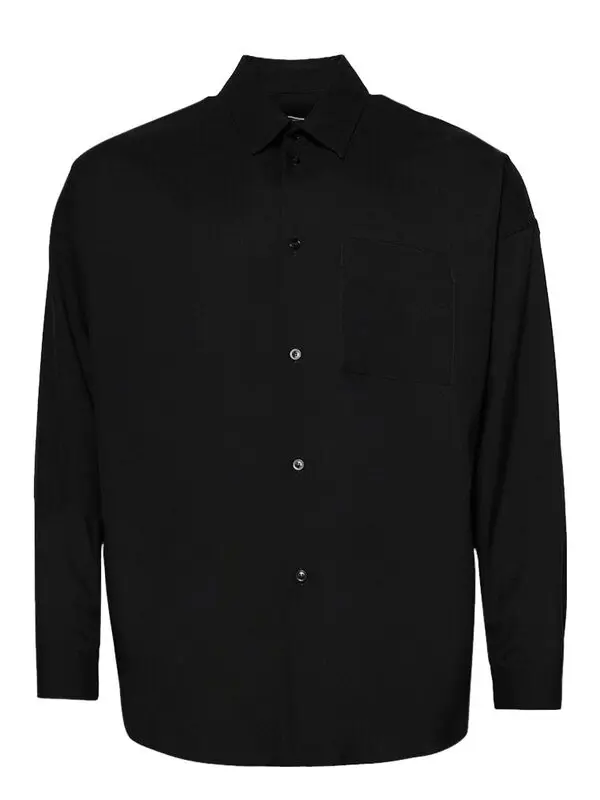 Marni Long Sleeve Shirt Deep Sage - Black