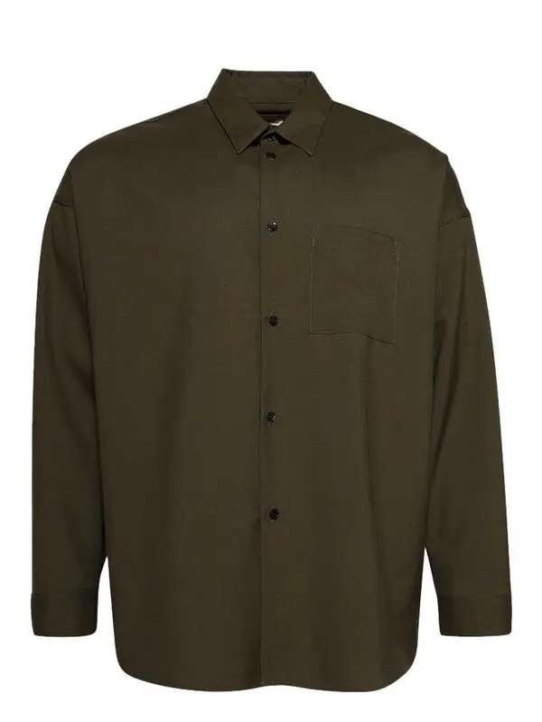 Marni Long Sleeve Shirt Deep Sage - Green
