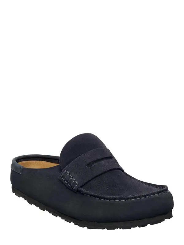 BIRKENSTOCK Naples Wrapped Suede Nubuck Loafer By - Midnight Blue