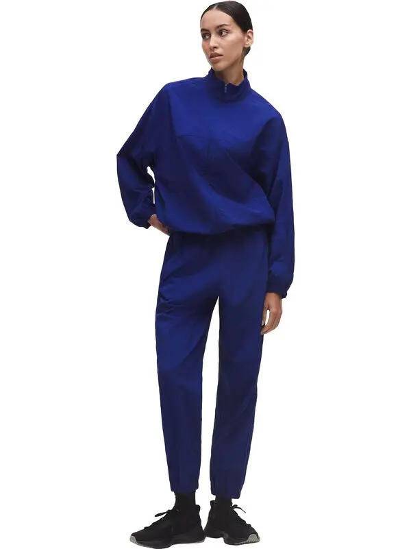 Lululemon License To Train Woven Mid-rise Jogger - Deep Sea Blue/moroccan Blue