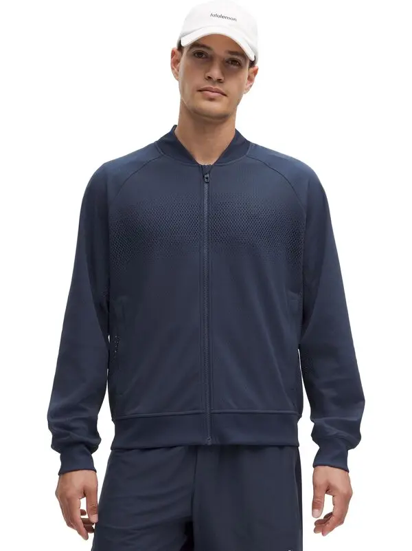 Lululemon Engineered Knit Mesh Tennis Jacket - Club Blue