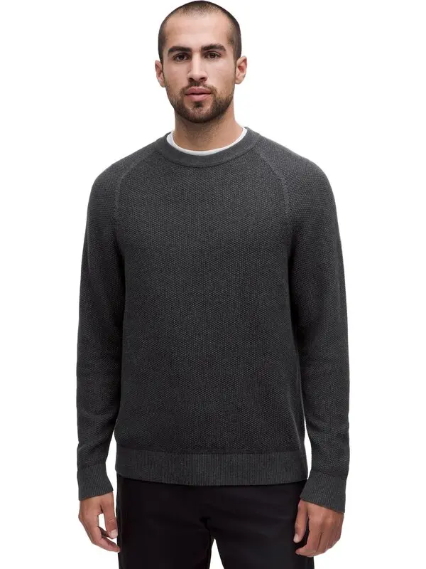 Lululemon Classic-fit Crewneck Sweater - Heathered Black