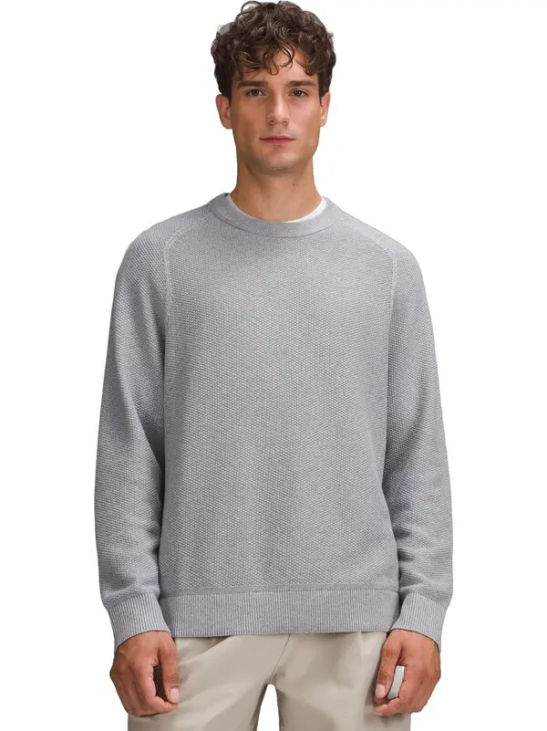 Lululemon Classic-fit Crewneck Sweater - Heathered Rhino Grey