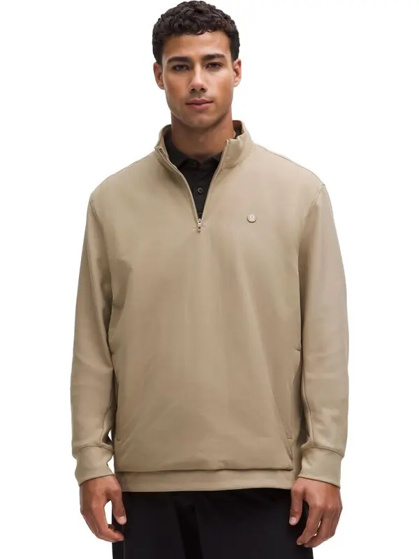 Lululemon Water-repellent Quarter-zip Golf Shell - Sheer Oak