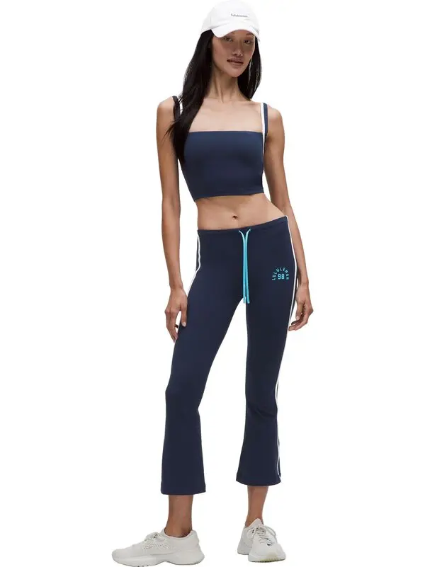 Lululemon Nulu Sporty Trim Mid-rise Flared Pant - Club Blue/white