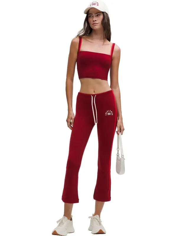 Lululemon Nulu Sporty Trim Mid-rise Flared Pant - Oxblood/lululemon Red