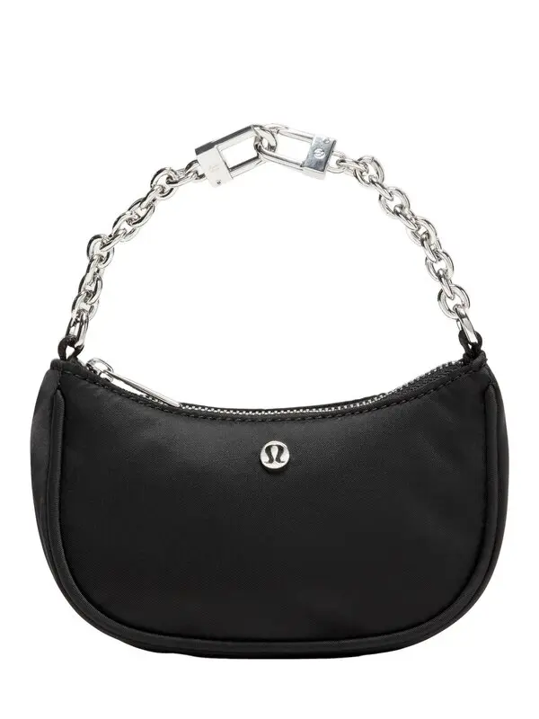 Lululemon City Essentials Nano Shoulder Bag - Black/silver