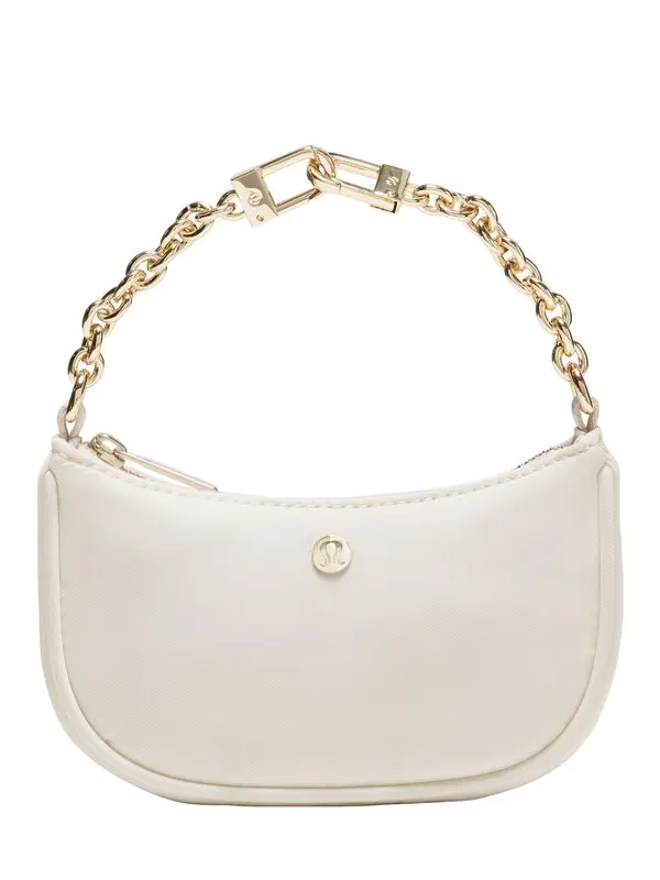 Lululemon City Essentials Nano Shoulder Bag - Light Ivory/gold