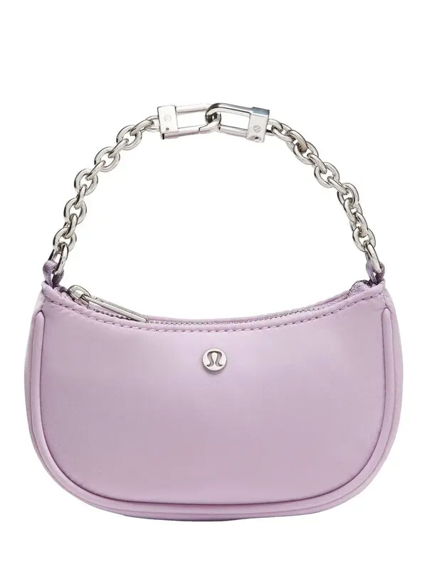 Lululemon City Essentials Nano Shoulder Bag - Lilac Play/silver