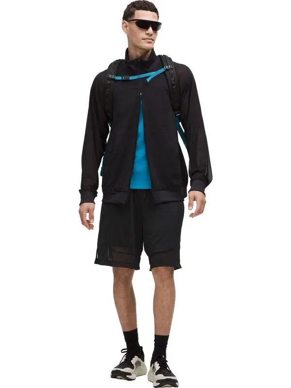 Lululemon Layered Mesh Linerless Short 8 - Black