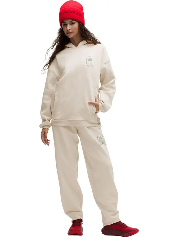 Lululemon Team Canada Big Cozy Oversized Sweatpants - Beech White