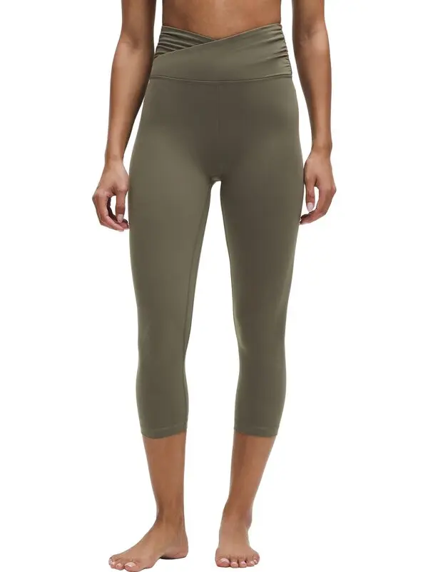 Lululemon Align™ Cross Waist High-rise Crop 21 - Army Green